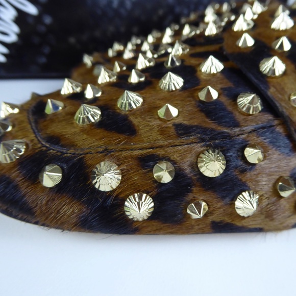 Sam Edelman | Shoes | Sam Edelman Agustus Leopard Cow Stud Spike Heels ...